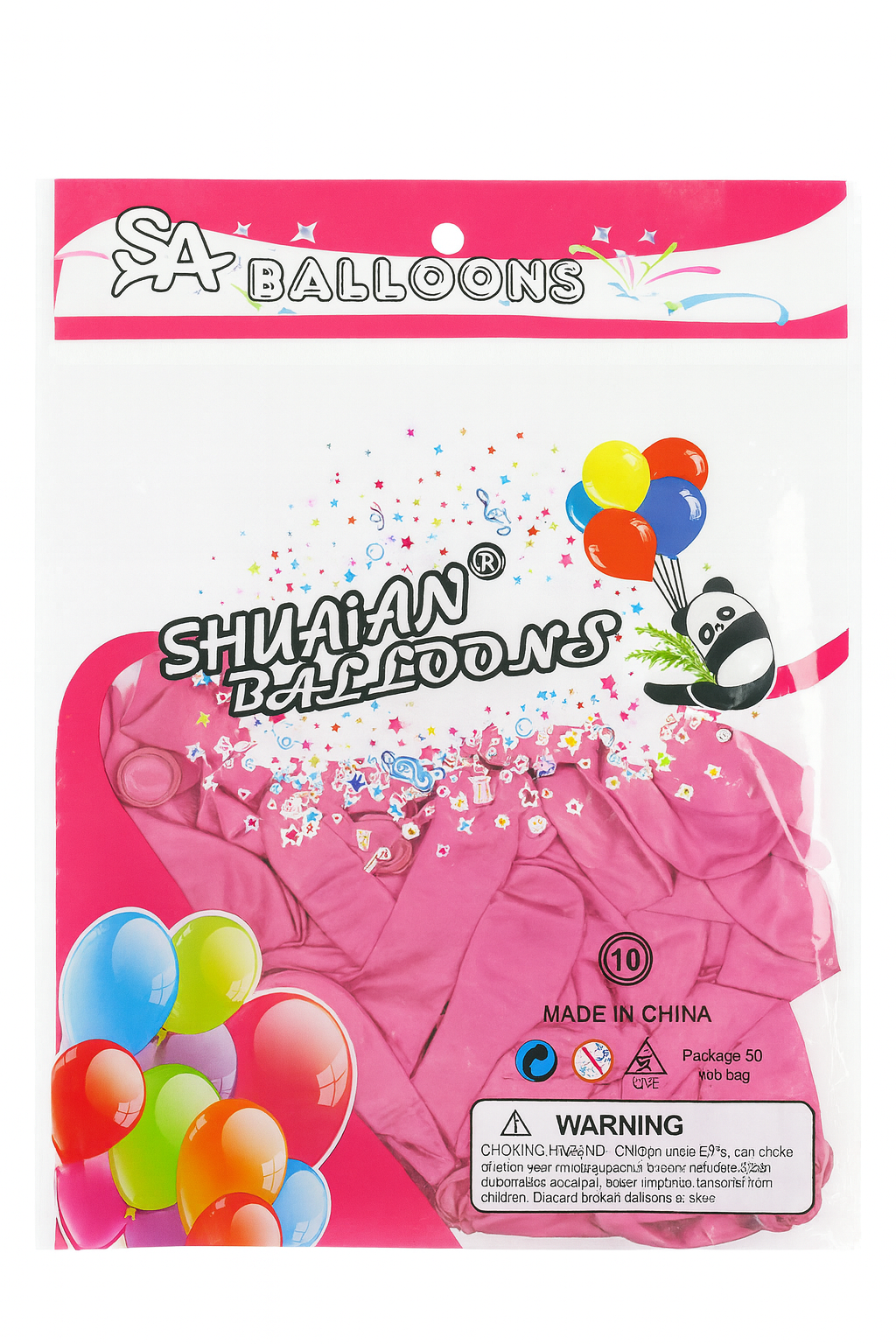 Pink Party Balloons – Pack of 50 Latex Balloons for Celebrations - You Mart