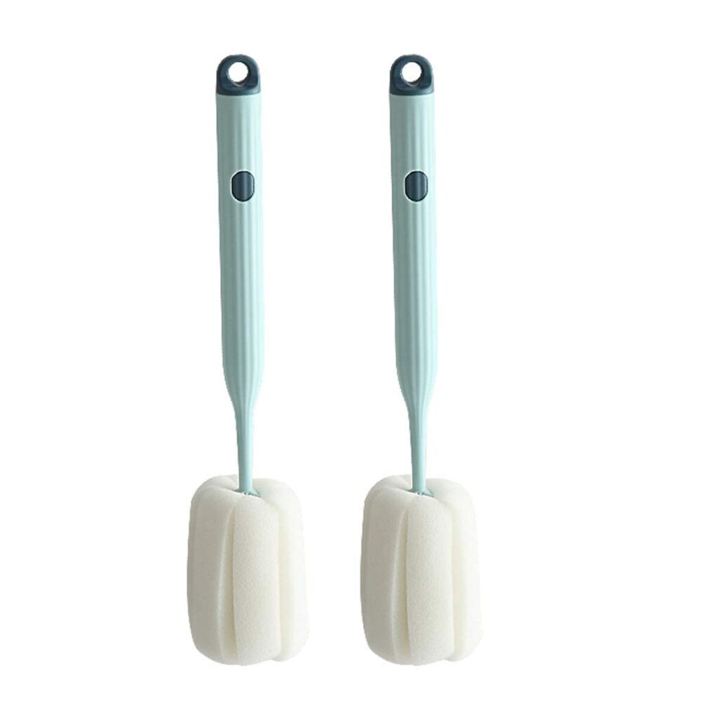 (Pack of 2) Bottle Soft Brush Sponge Bottle Brush Soft and Easy to ...