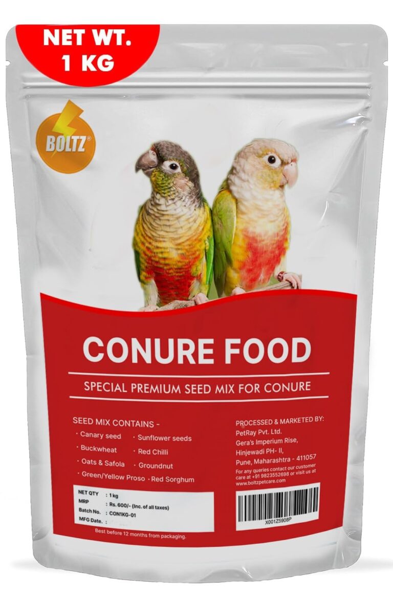 Boltz Best Bird Food for Conures – Natural Premium Seed Mix with Fruits ...