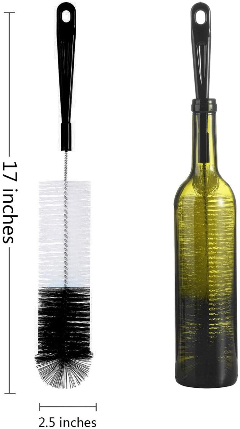 ALINK Plastic Handle 16in Extra Long Black Bottle Cleaning Brush ...