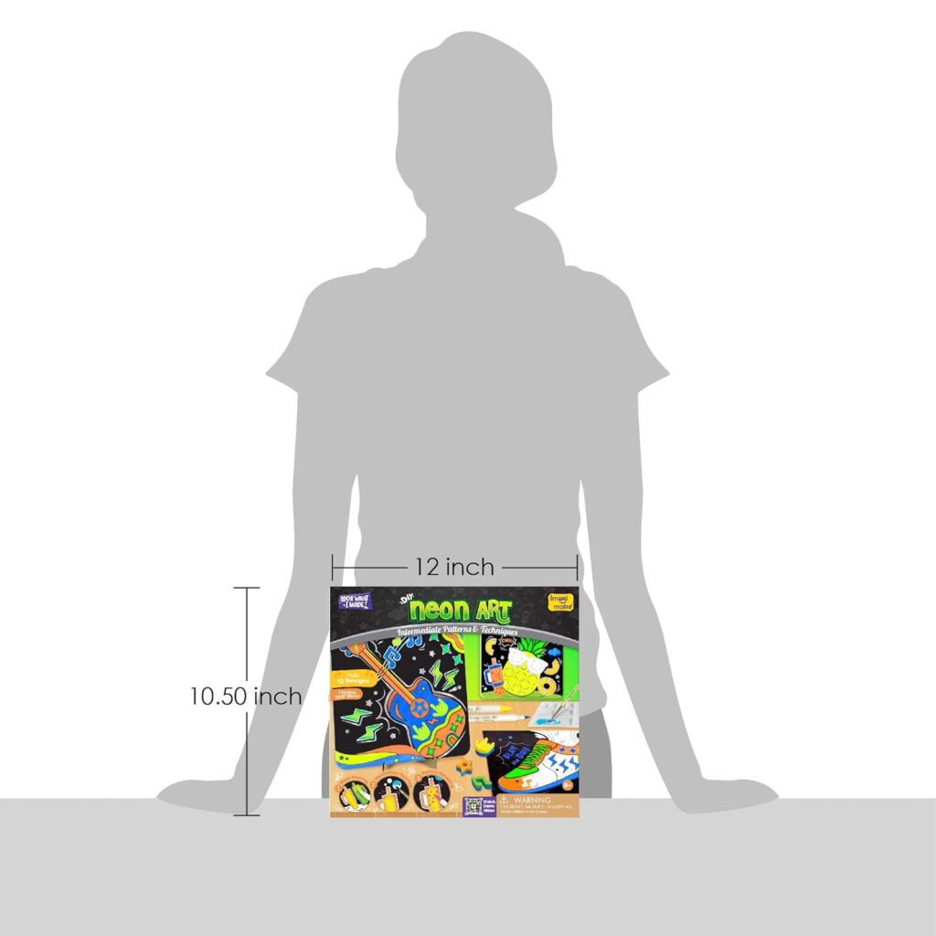 Imagimake DIY Neon Art Kit |Painting & Coloring Kit with Neon Brush ...