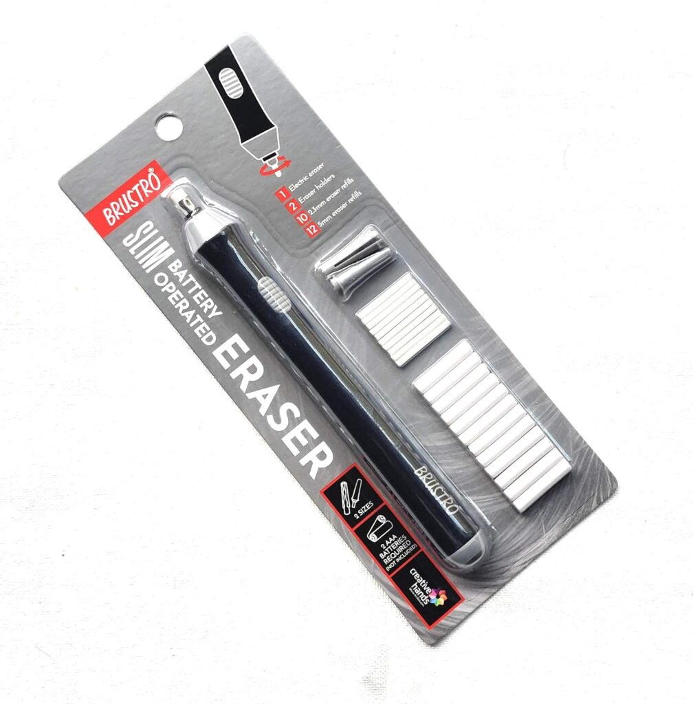 BRUSTRO Electric Automatic Eraser | Ideal for Kids and Adults, Drawing ...