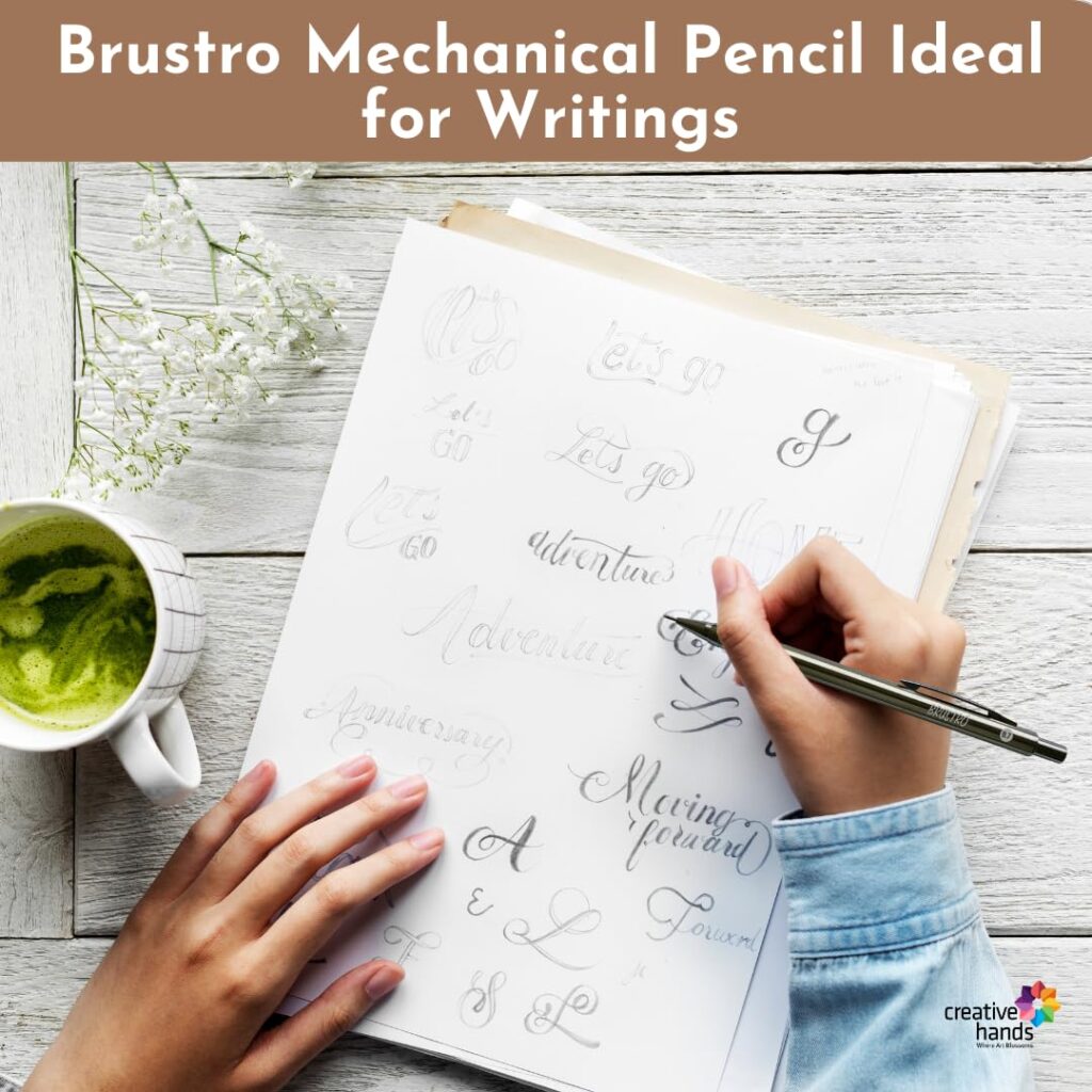 BRUSTRO Mechanical Pencil Set | HB-20 leads, 2B-20 leads, Spare eraser ...