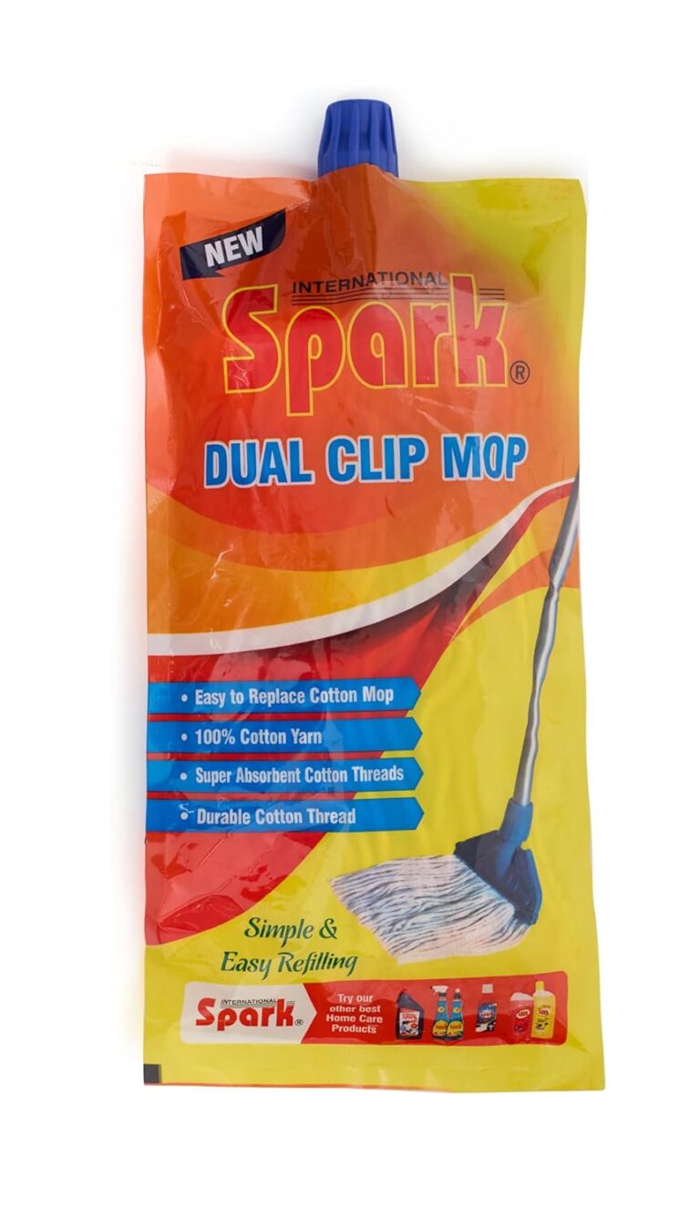 Premium Clip Mop | Super Absorbent Cotton Threads | Replaceable Head ...