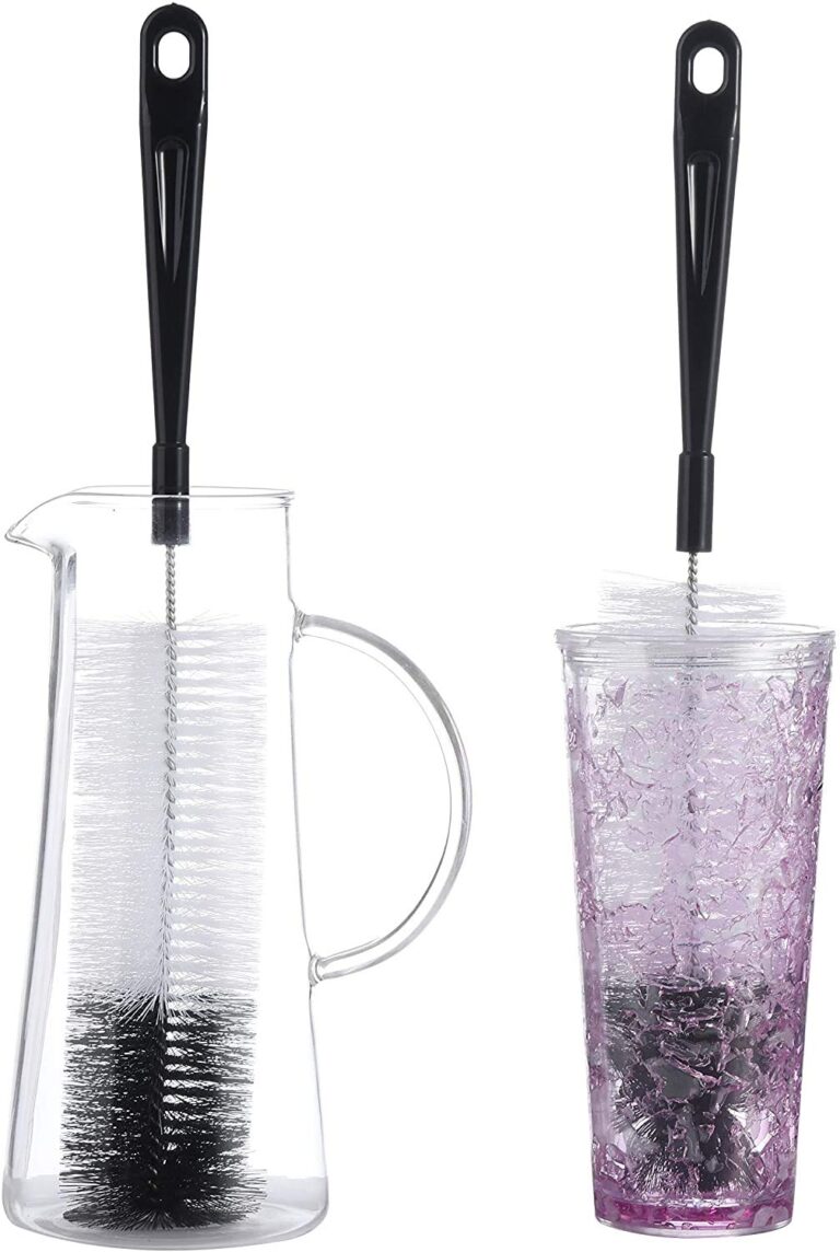 ALINK Plastic Handle 16in Extra Long Black Bottle Cleaning Brush ...