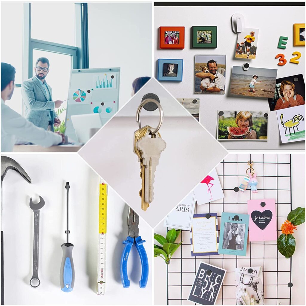 LifeKrafts Ceramic Magnets | 18×5 mm Round Disc | Pack of 10 | Grade 11 ...