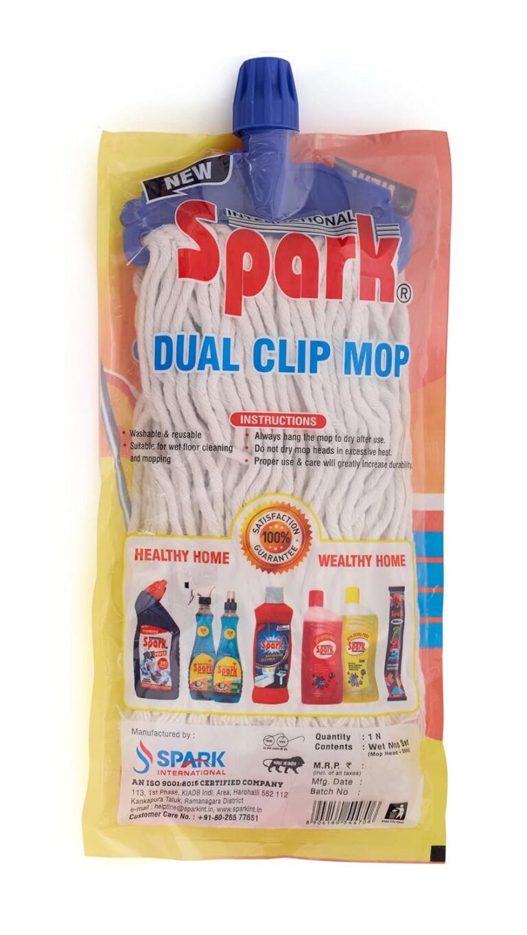 Premium Clip Mop | Super Absorbent Cotton Threads | Replaceable Head ...