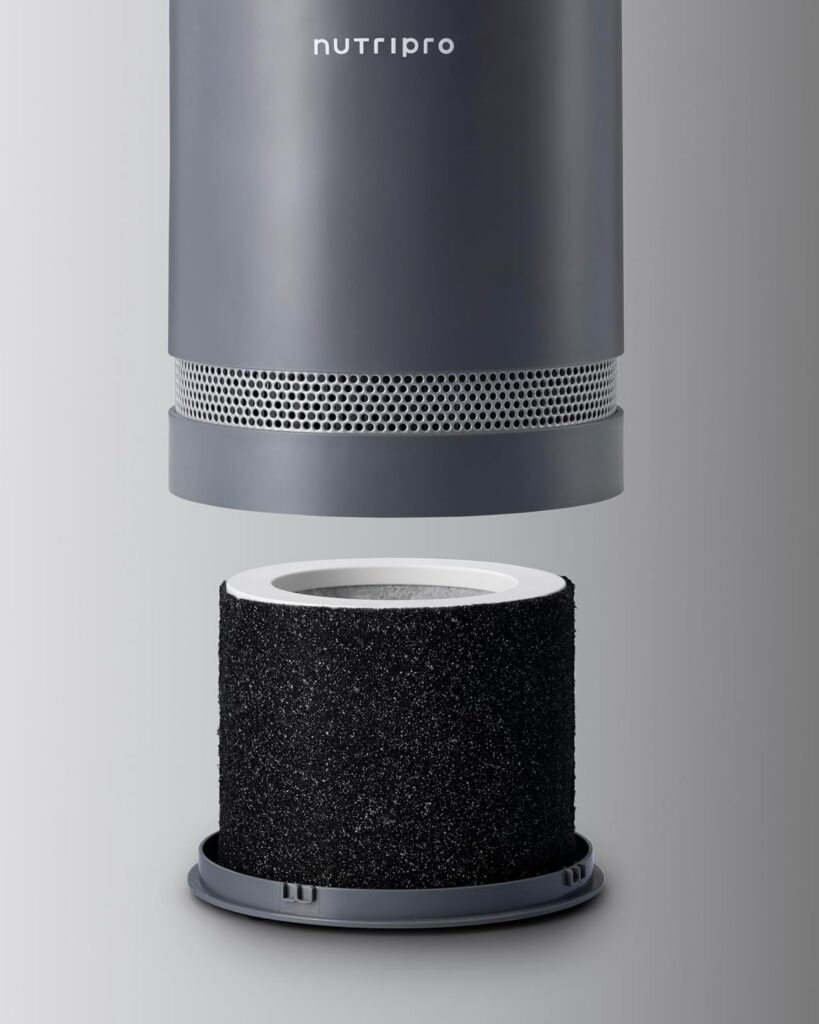 Nutripro Air Purifier For Home & Office 300 sq.ft. (Grey) - You Mart