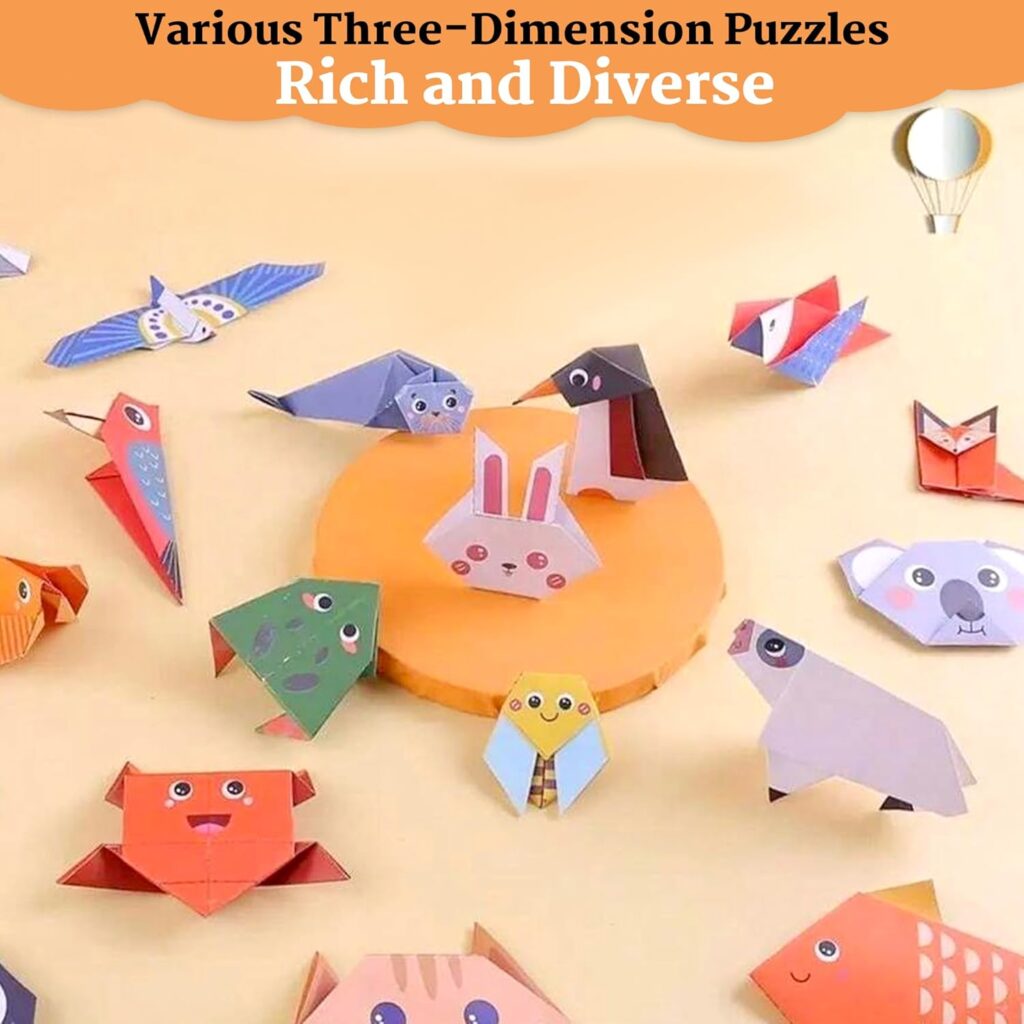 GLUN® Creative Origami Sheets, 30 Different Articles, Advance 4-5 Year ...