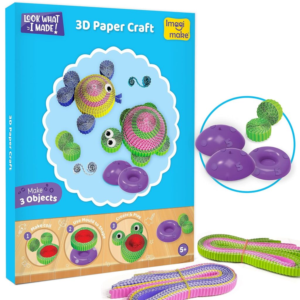 Imagimake 5-in-1 Awesome Craft Kit- Kids - Arts and Crafts for Kids Ages 6-8 || 5 Craft ...