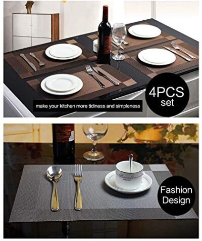 P-Plus International Washable PVC Vinyl Heat Resistant Dinner Table ...