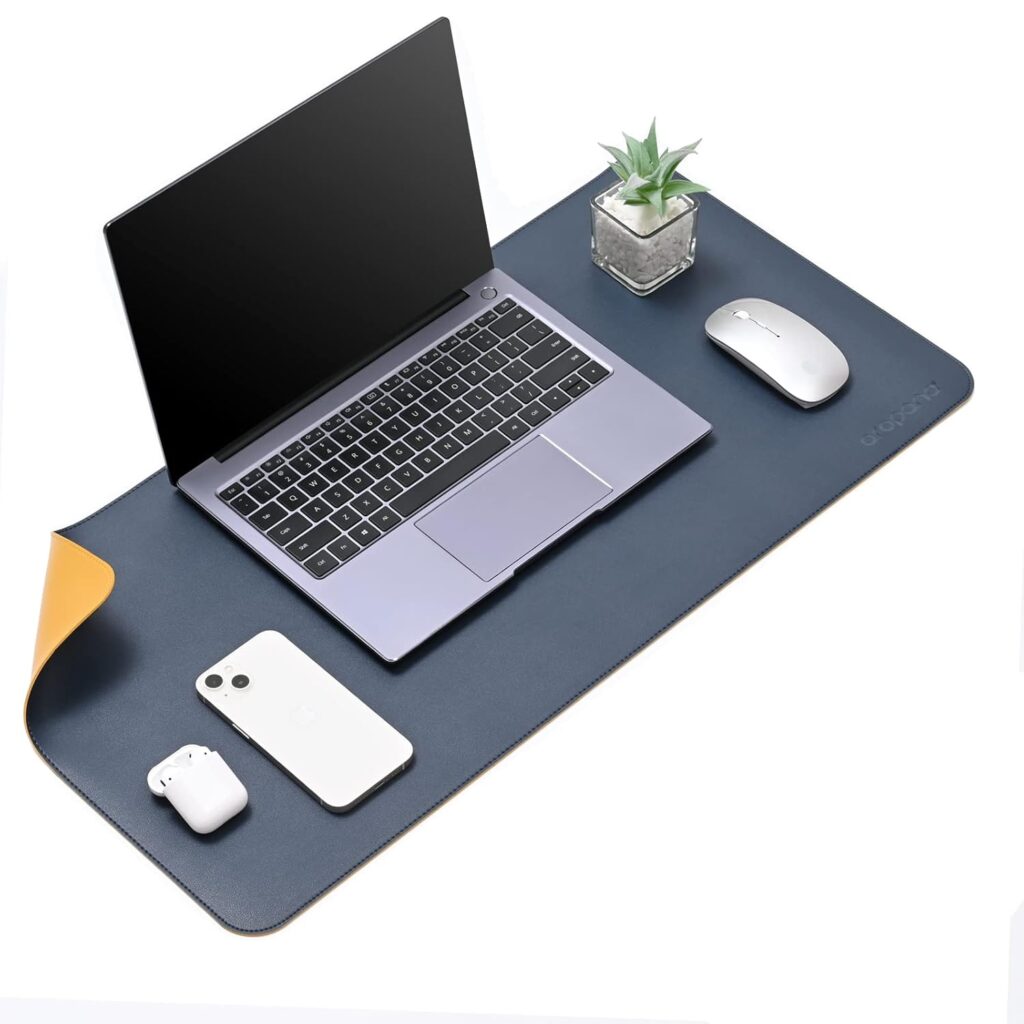 Aropana Vegan Leather Desk Mat | Large Reversible Mouse Pad & Computer ...