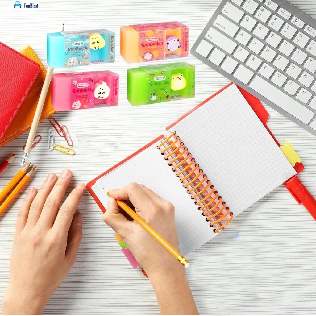 Rub Buddy Cartoon Erasers for Kids – Pack of 4 - You Mart