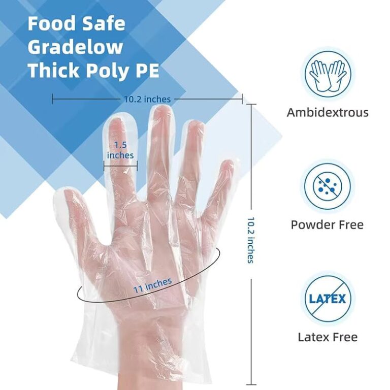 Adbeni Disposable Hand Gloves | Transparent & Waterproof | Premium ...