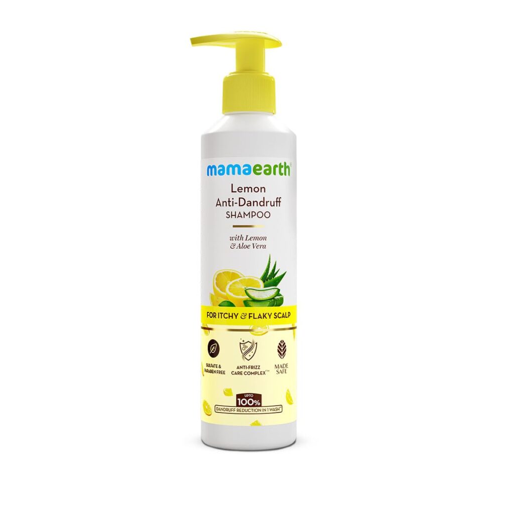 Mamaearth Lemon Anti-Dandruff Shampoo with Lemon, ZPTO, Climbazole ...