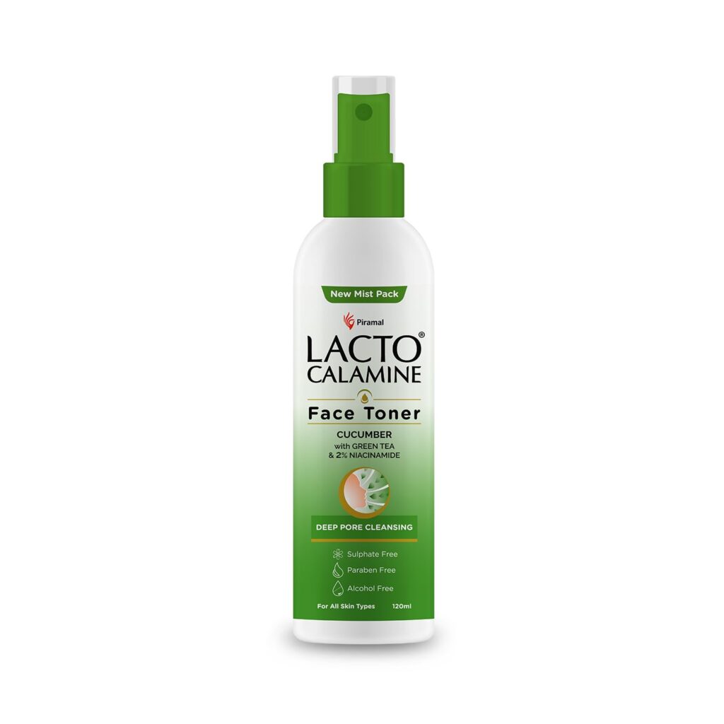 Lacto Calamine Face Toner With Cucumber | 120ml | Deep Pore Cleansing ...
