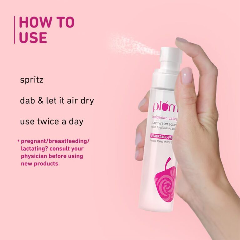 Plum Bulgarian Valley Rose Water Face Toner | for Oily Acne Prone Dry ...