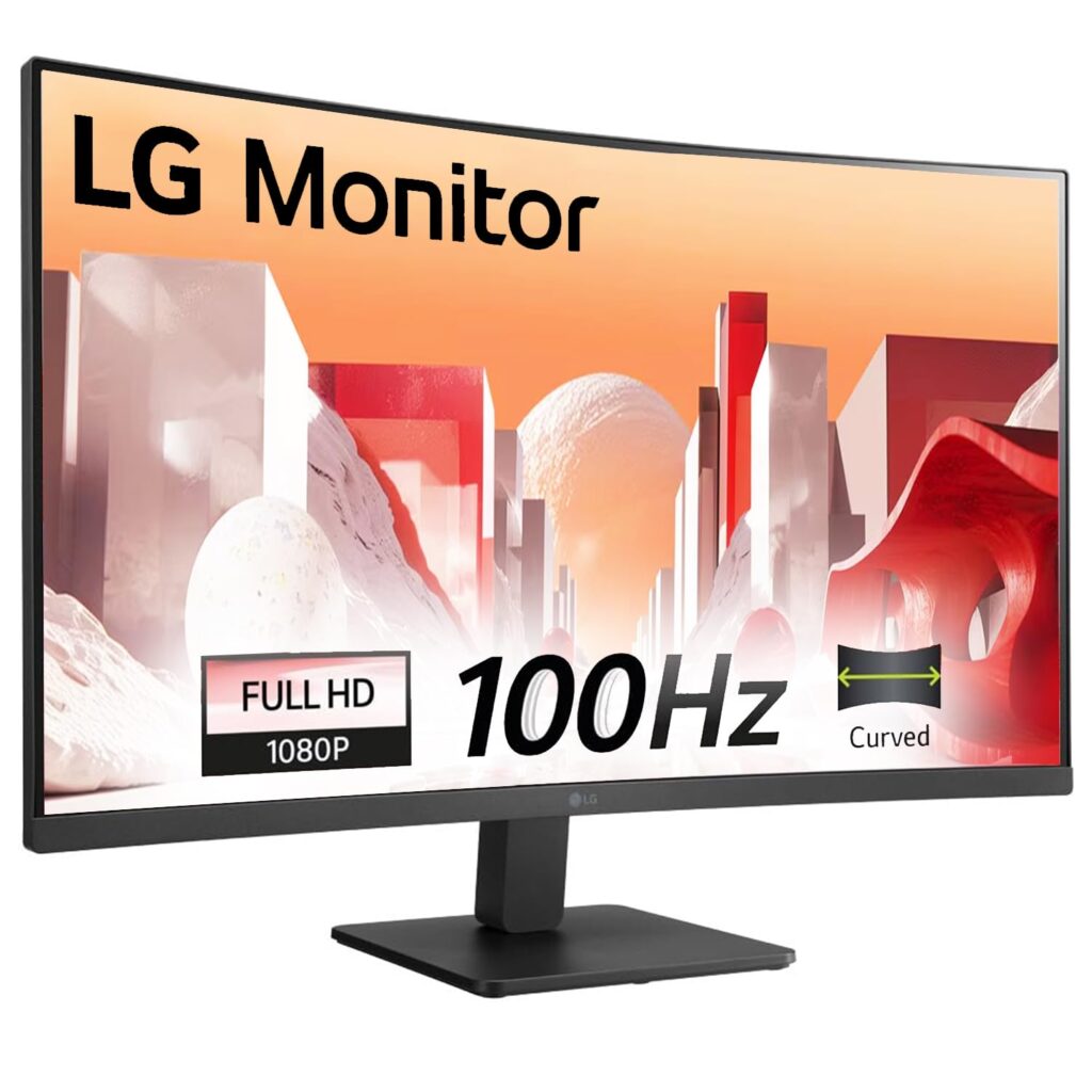 LG 32MR50C (32 Inch) Full HD Curved Monitor (1920 x 1080) with 100Hz ...