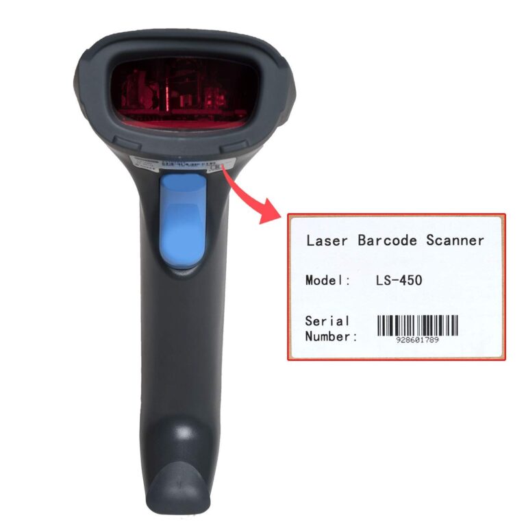RETSOL LS 450 Laser Barcode Scanner BIS Approved Handheld 1D USB Wired Barcode Reader Optical ...