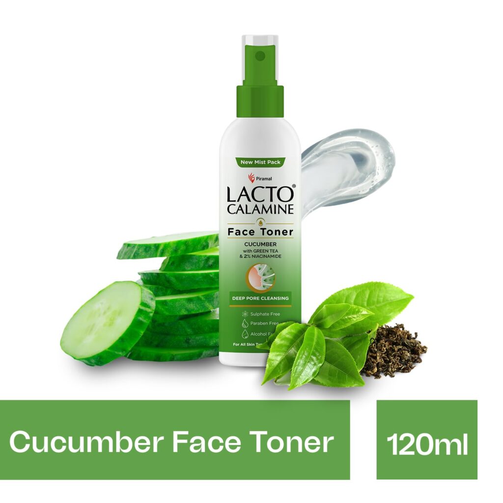 Lacto Calamine Face Toner With Cucumber | 120ml | Deep Pore Cleansing ...