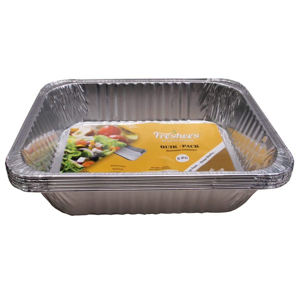 Freshee 3200ml Disposable Aluminium Baking Tray for Roasting Freezing ...