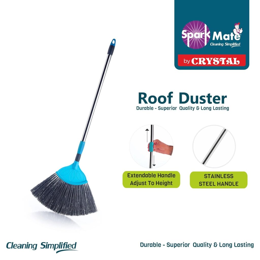Cobweb Brush with Telescopic Rod | Extendable Broom Featuring Long ...