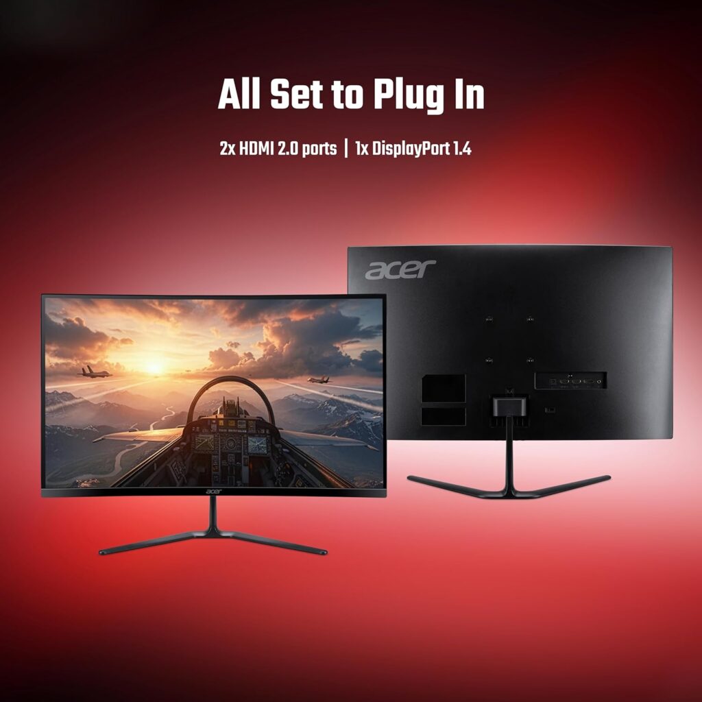 Acer Nitro ED270 X0 27 inch Full HD 1920×1080 VA Curved Gaming Monitor ...