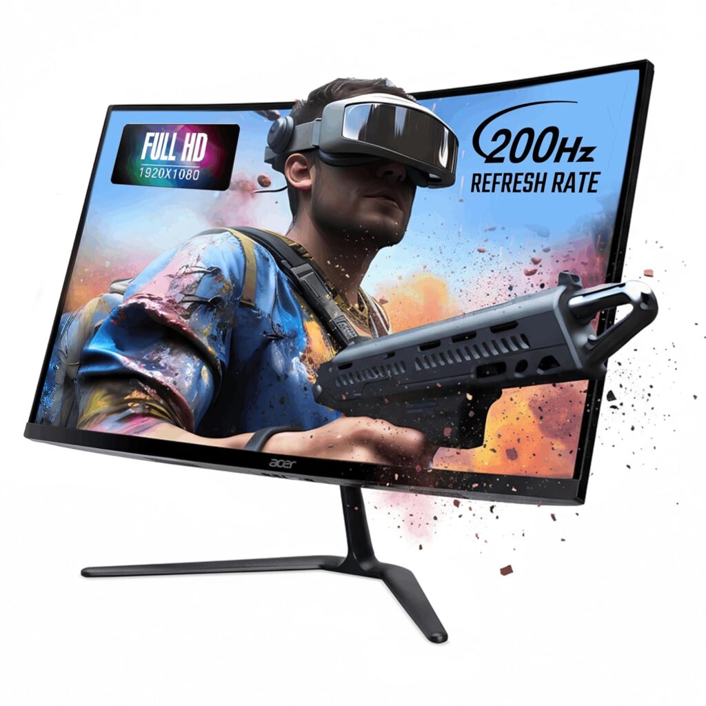 Acer Nitro ED270 X0 27 inch Full HD 1920×1080 VA Curved Gaming Monitor ...