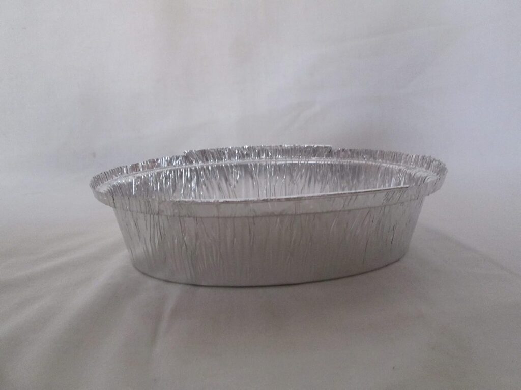 Aluminium Silver Foil Container 600ml, Food Storage Disposable ...