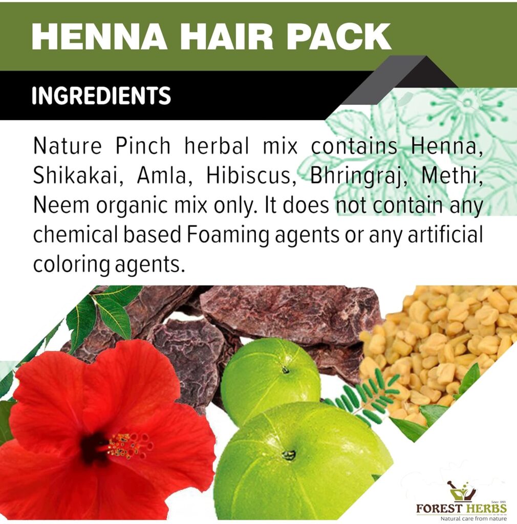 The Forest Herbs Natural Care From Nature Henna Powder (200 Grams ...